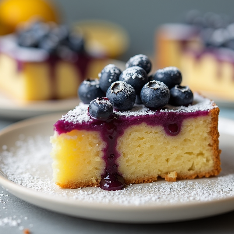 Blueberry Lavender Pound Cake