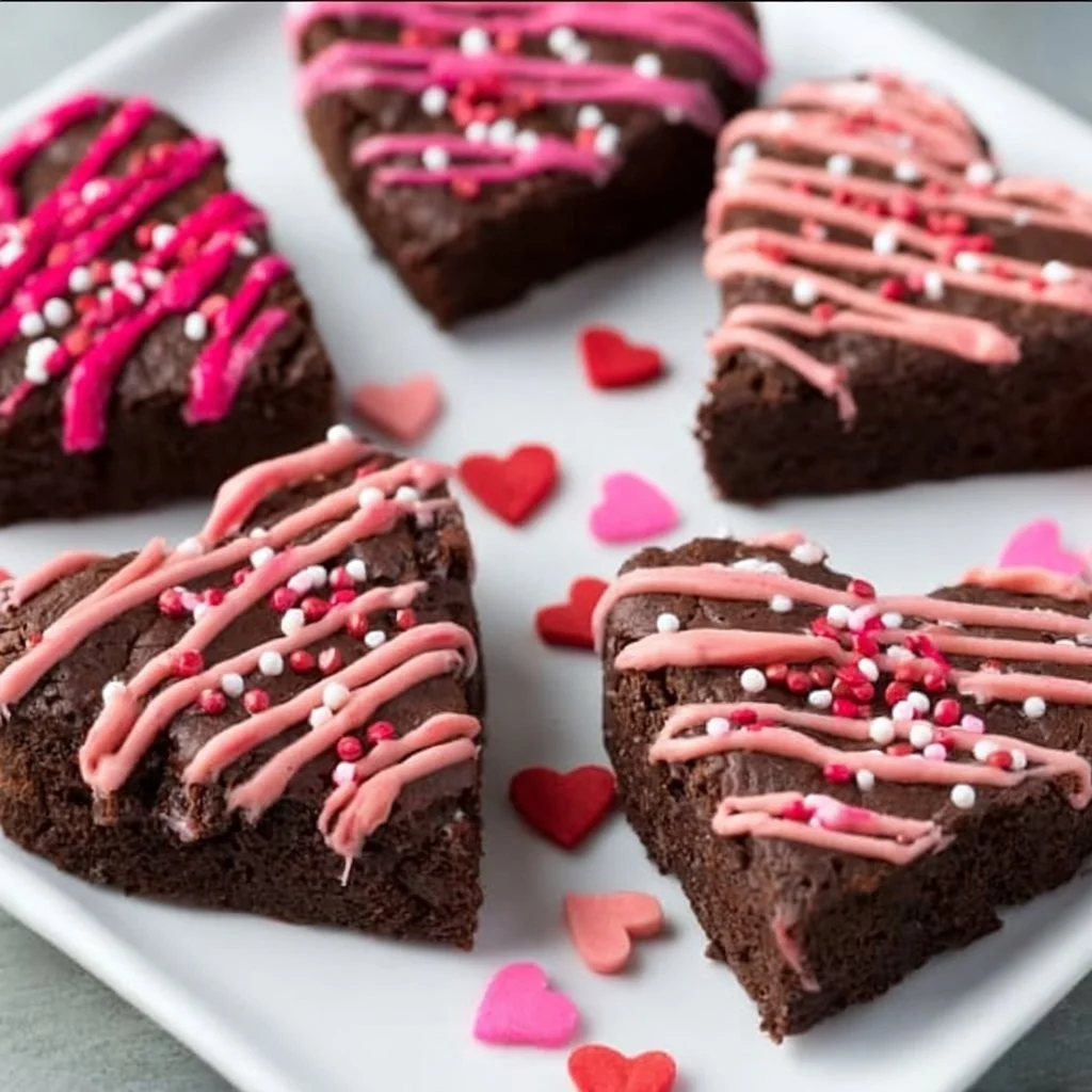 Heart Shaped Brownies Recipe